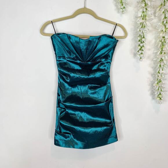 Arden B | Dresses | Vintage Arden B Y2k Mermaidcore Ruched Mini Dress ...